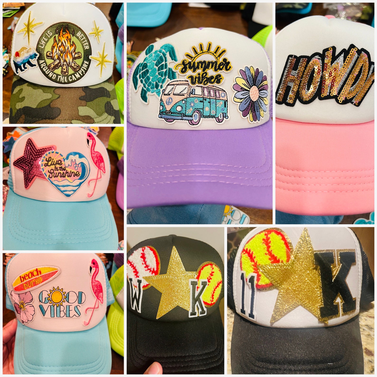 Patch Trucker Hat Beach Theme - Etsy