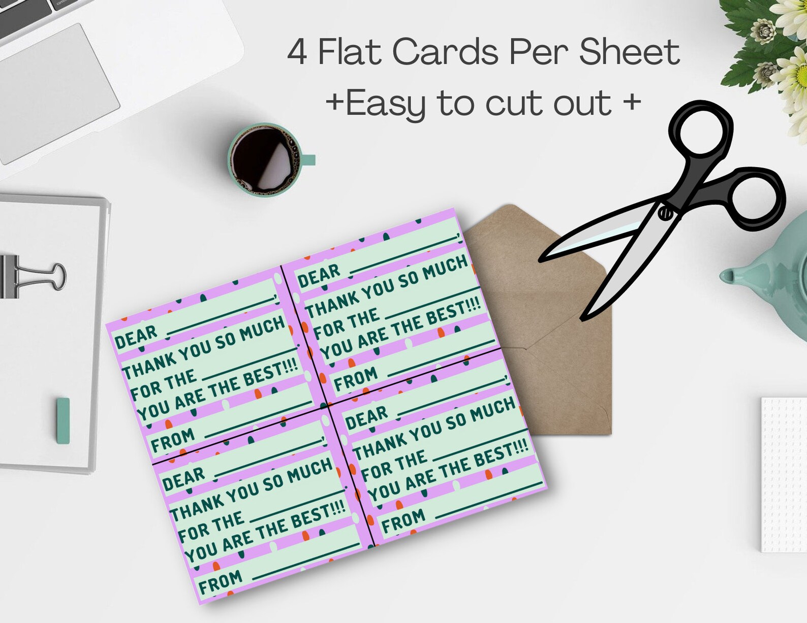 Printable Kids Thank You Note Template, Kids Thank You Card Fill In ...