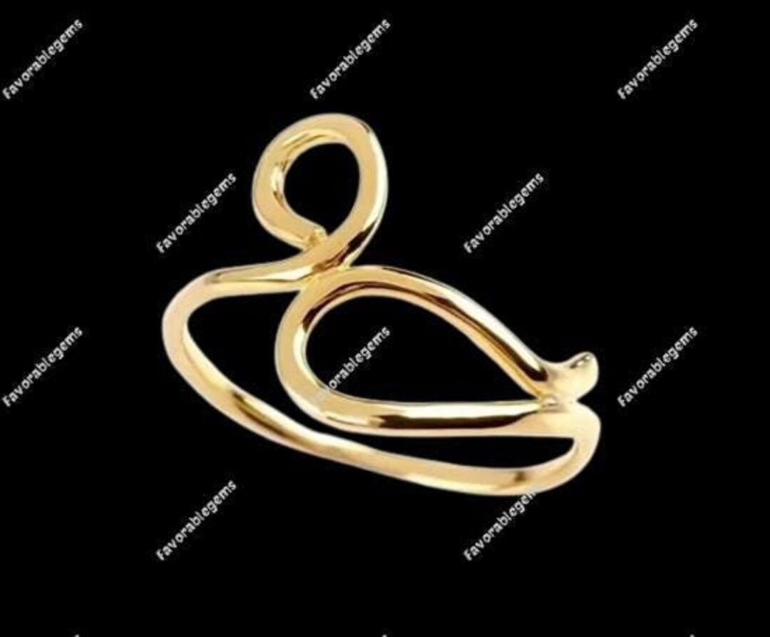 Swan Ring in Sterling Silver, Bird Jewelry, Romantic Ring, Girly Ring ...