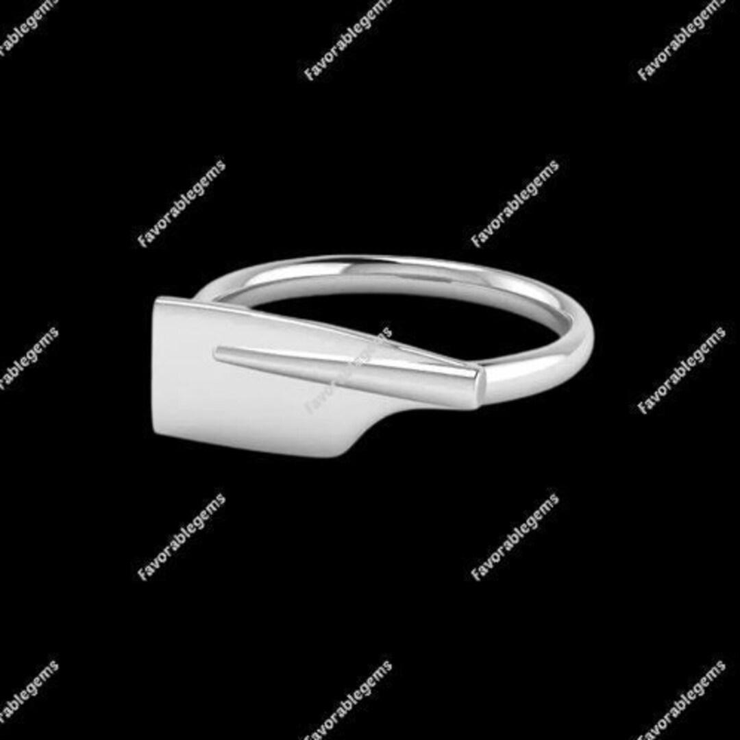 Sterling Silver Hatchet Oar Ring - Art Deco Rowing Jewelry - Etsy