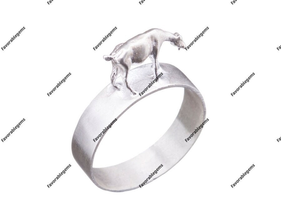 Goat Ring 925 Silver Sheep Ring Animal Jewelry Family Sheep Ring ...