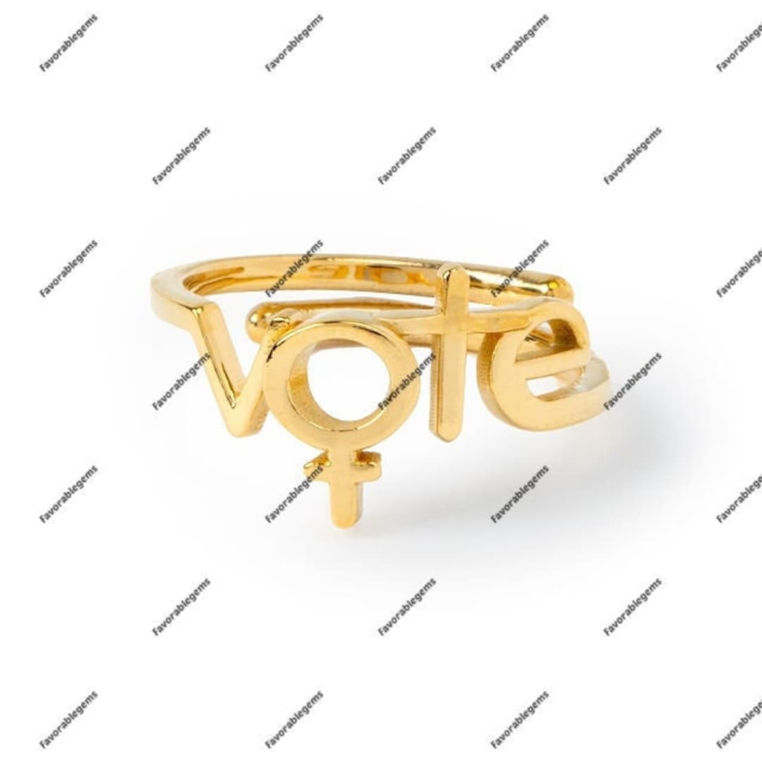 Vote Ring Sterling Silver 925 Ring Election Jewelry Gifts for Her Him ...