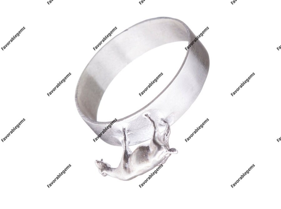 Goat Ring 925 Silver Sheep Ring Animal Jewelry Family Sheep Ring ...