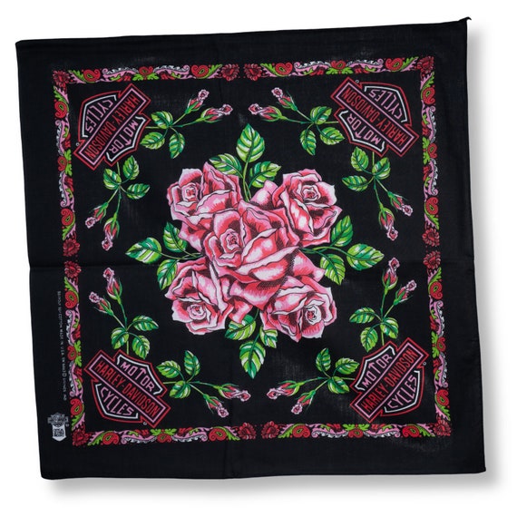 Harley Davidson Vintage Bandana rose - Gem