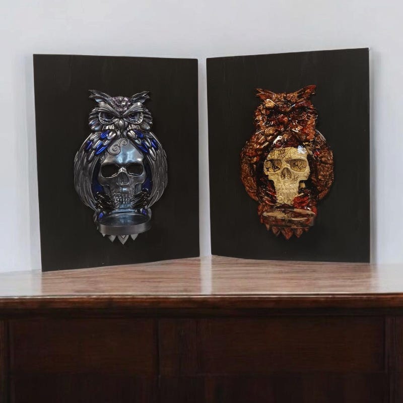 Skull Wall Sconce - Etsy