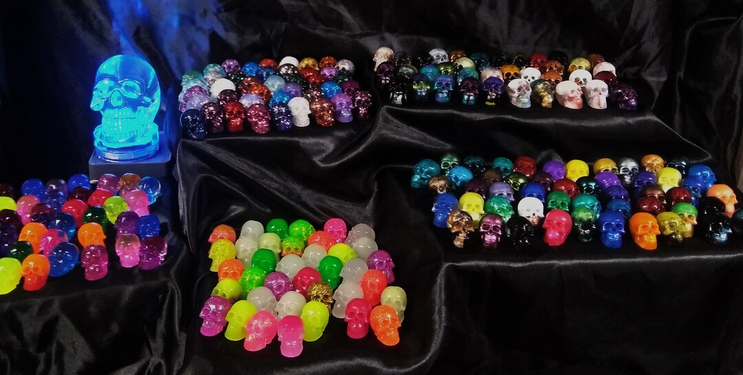 Mini Skulls, Resin Art Skulls, Mystery Pick of 10, Surprise, Gifting ...