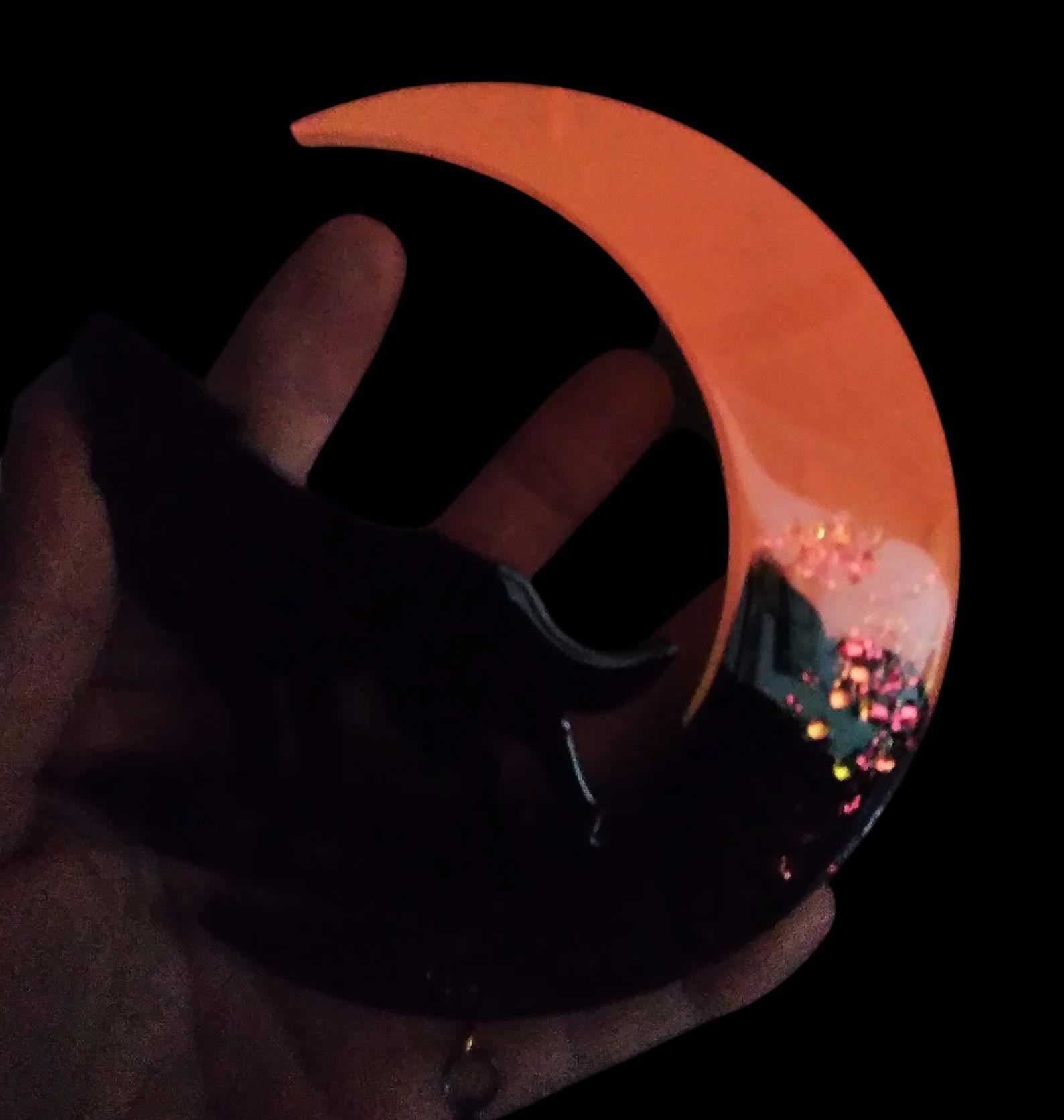 Wolves, Wolf Crescent Moons, Hanging, Sparkly, Gifts for Him/her ...