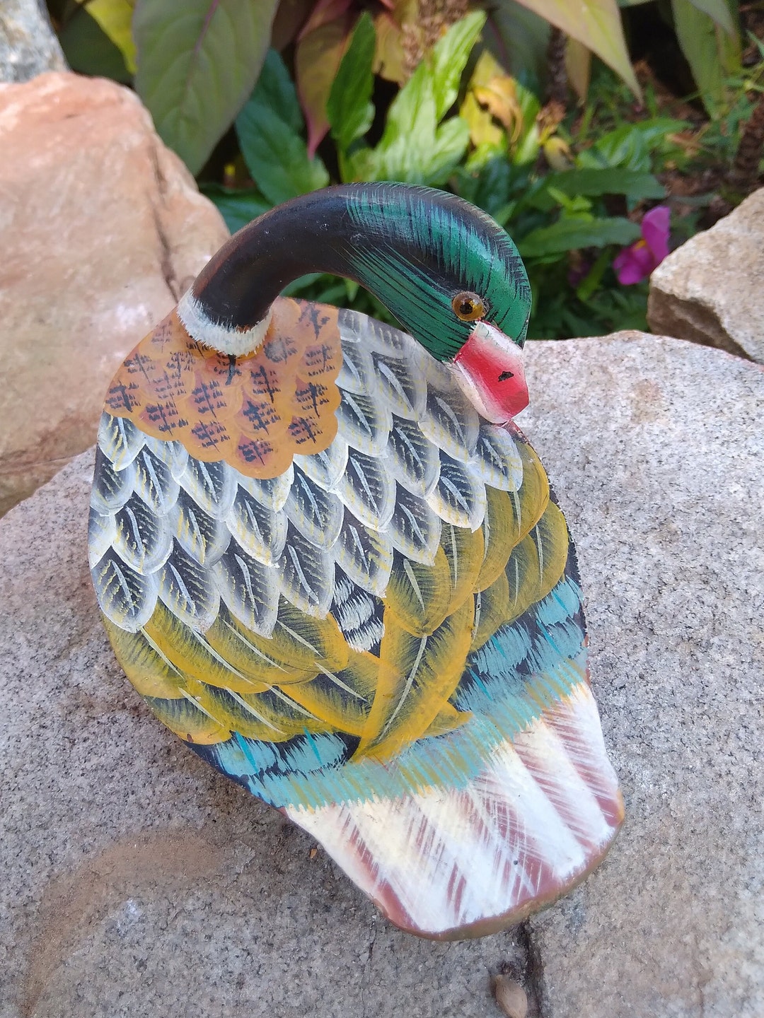 Vintage Duck, Decorative Tray, Room Decor, Hand Painted, Vintage Duck ...