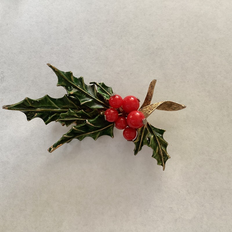 Holly Brooch - Etsy