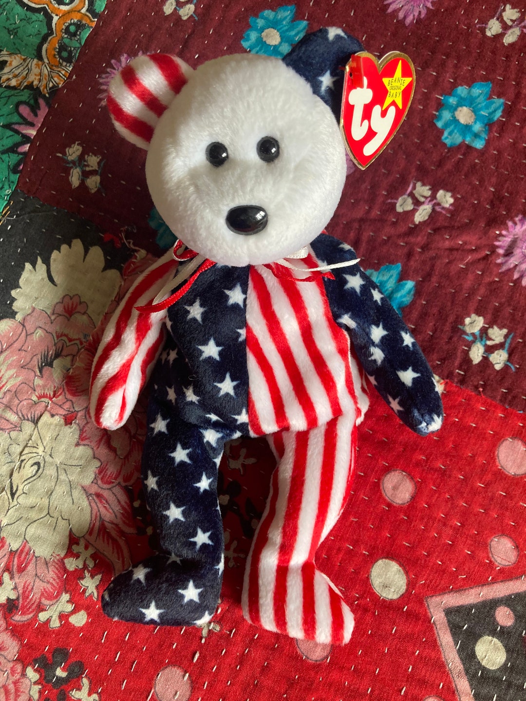 Ty Beanie Baby Original Bear Spangle - Etsy
