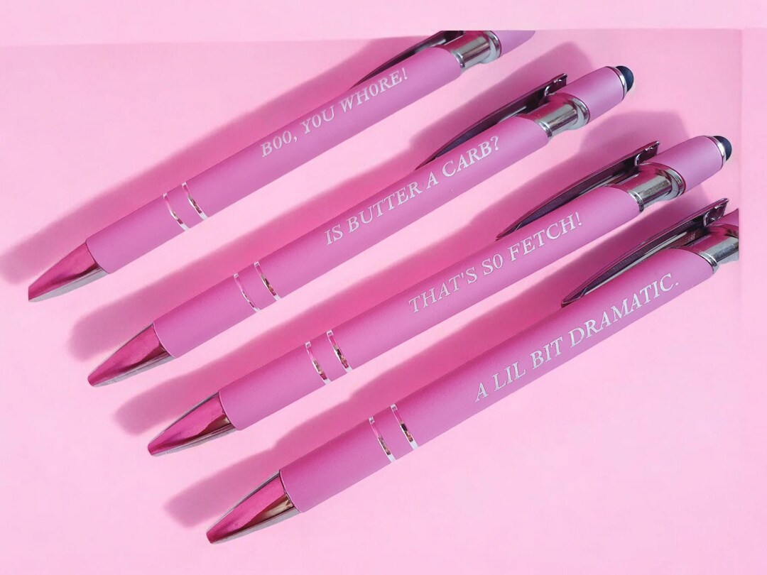 Mean Girls Inspired Pens Pink Movie Stationary Pen Pencil Set Writing ...
