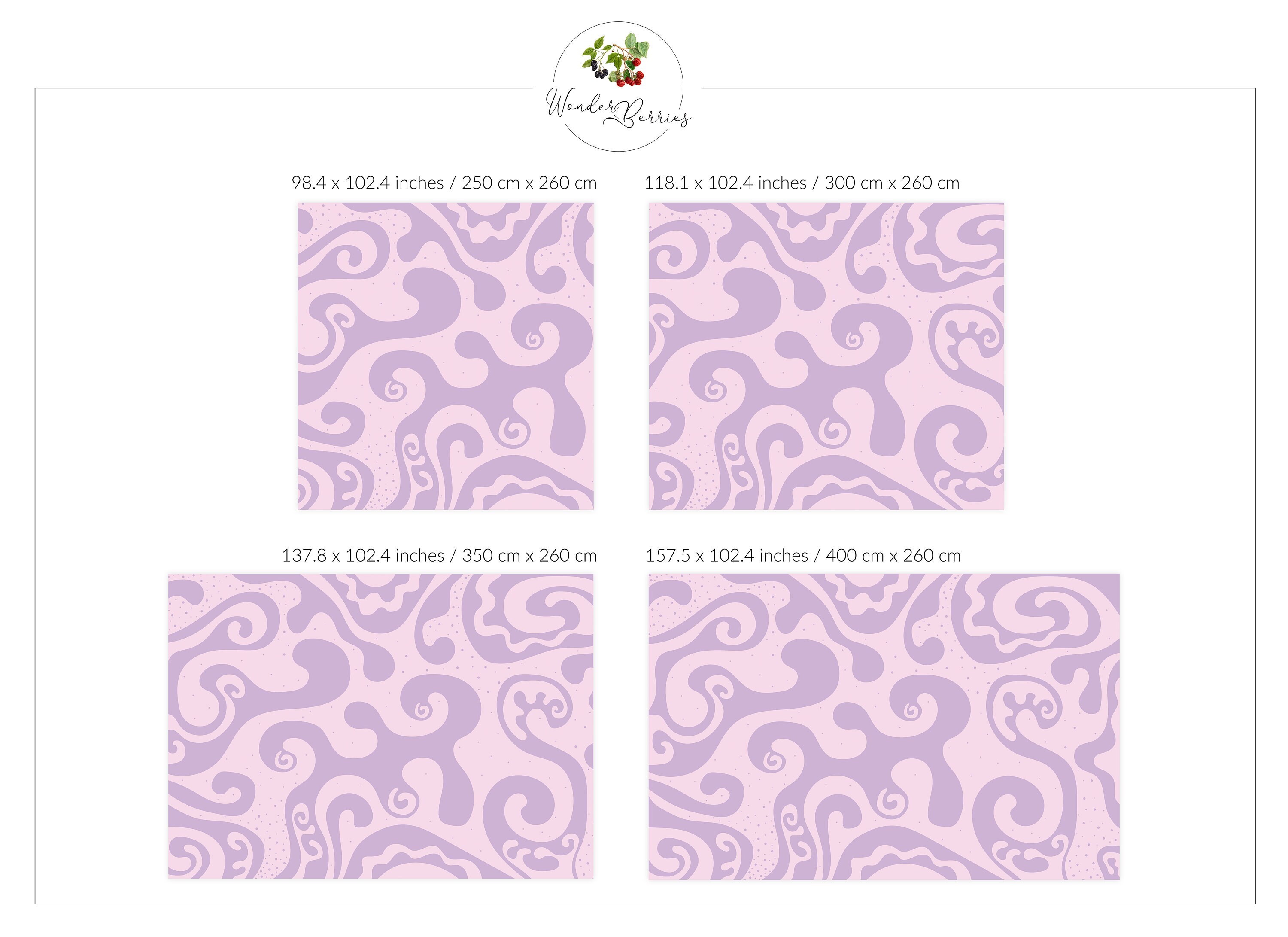 Psychedelic Groovy Violet Abstract Wallpaper, Lavender Wave Pattern ...