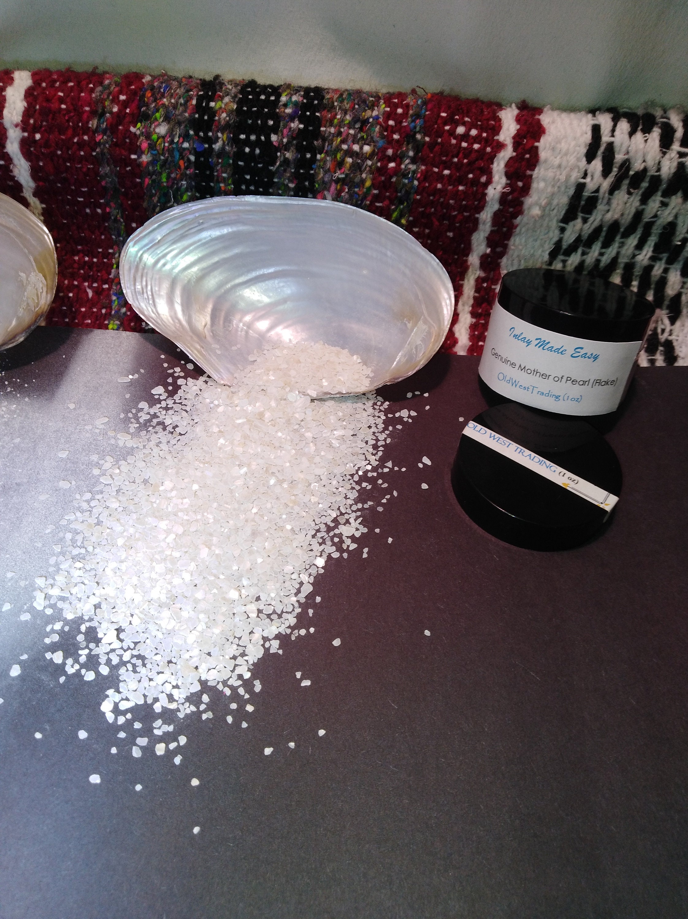 Mother of Pearl, Inlay Powder (1oz) & Inlay Flake (1oz) Made by Inlay ...