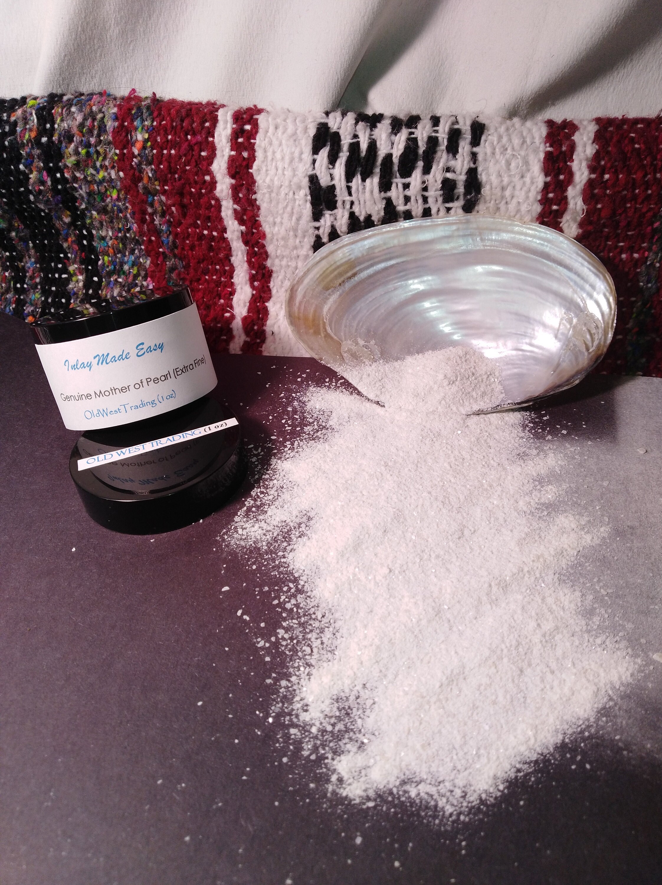 Mother of Pearl, Inlay Powder (1oz) & Inlay Flake (1oz) Made by Inlay ...