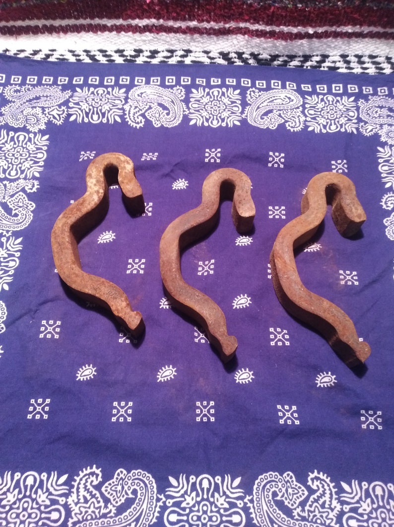 10, Vintage Railroad Anchors, Train Track J Hook - Etsy