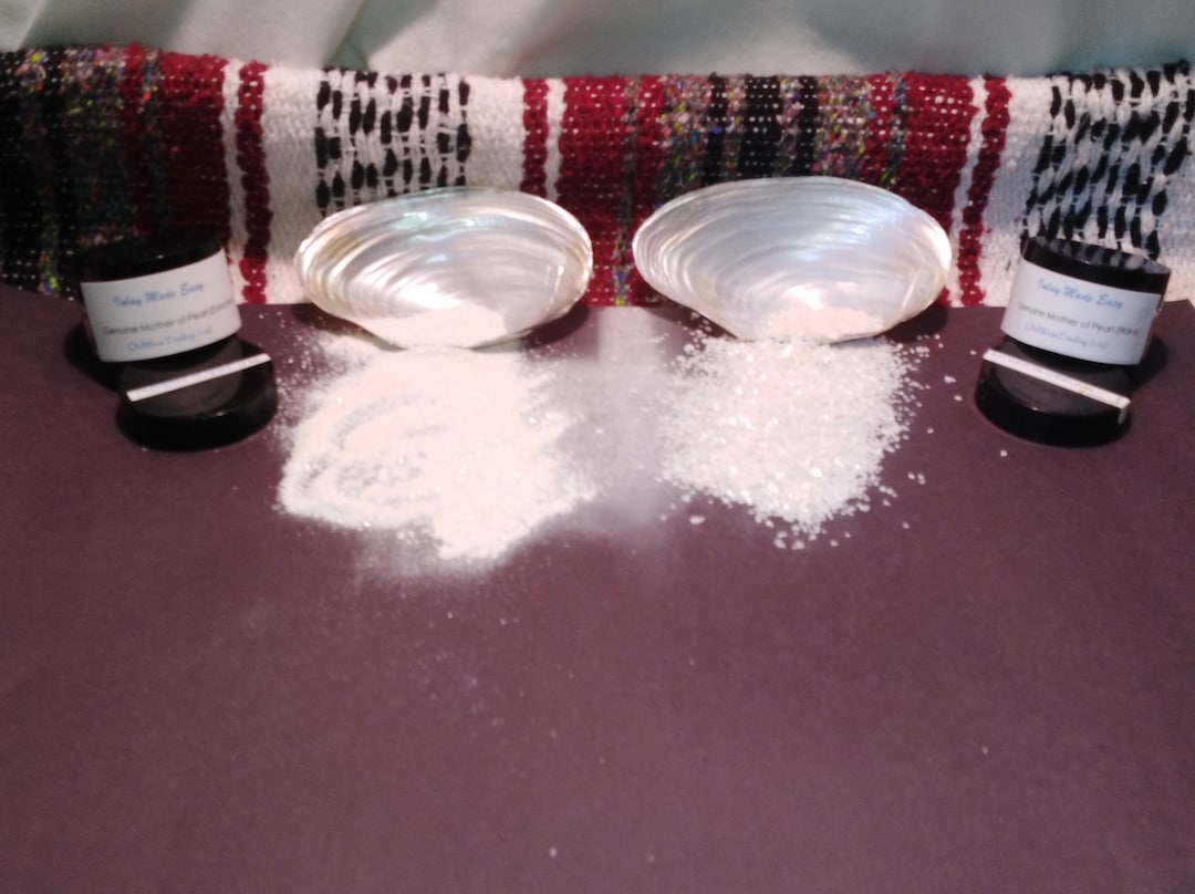 Mother of Pearl, Inlay Powder (1oz) & Inlay Flake (1oz) Made by Inlay ...