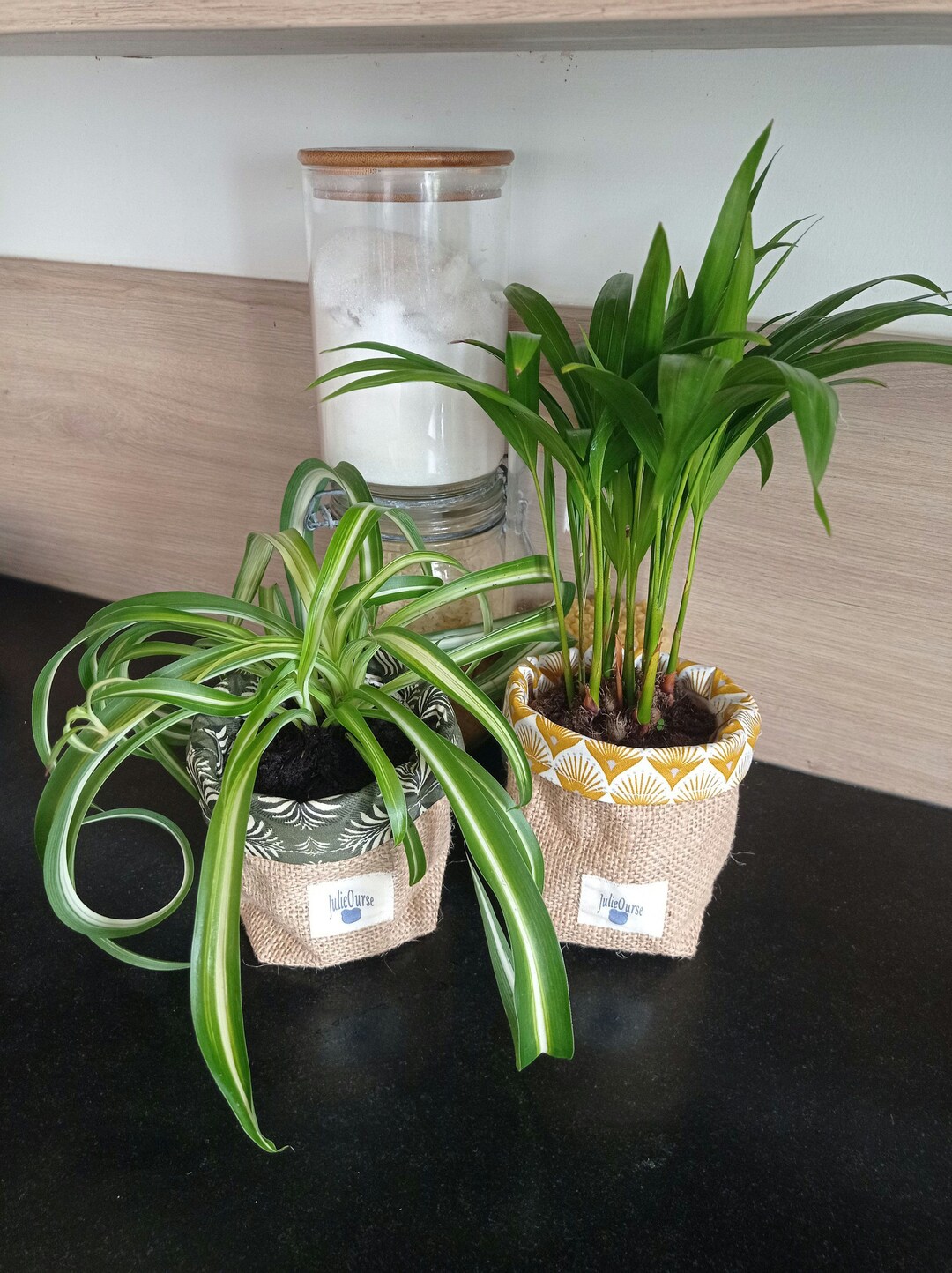 Coated Fabric and Reversible Coated Burlap Plant Pot / Basket - Etsy