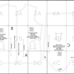 BEST Turtleneck Shirt Digital PDF Sewing Pattern and Easy Detailed ...