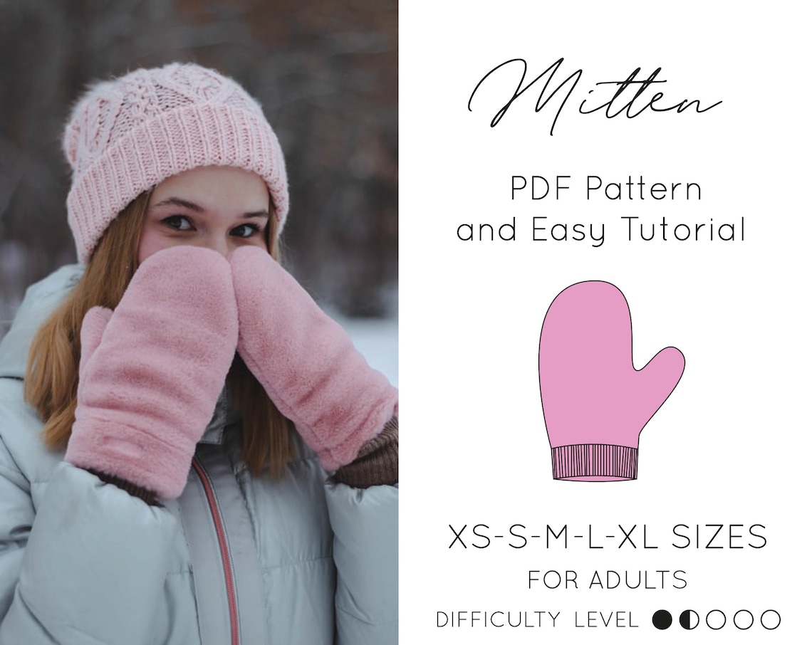 BEST Mitten Sewing Pattern and Easy DIY Beginner Detailed - Etsy