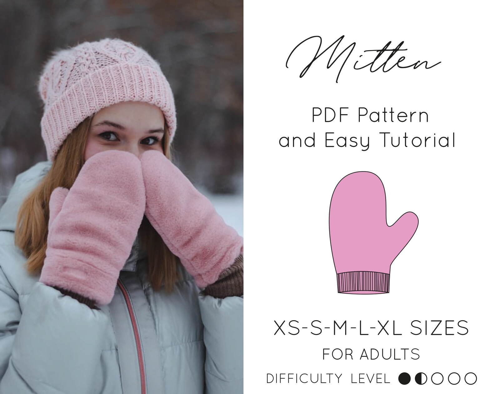 BEST Mitten Sewing Pattern and Easy DIY Beginner Detailed - Etsy