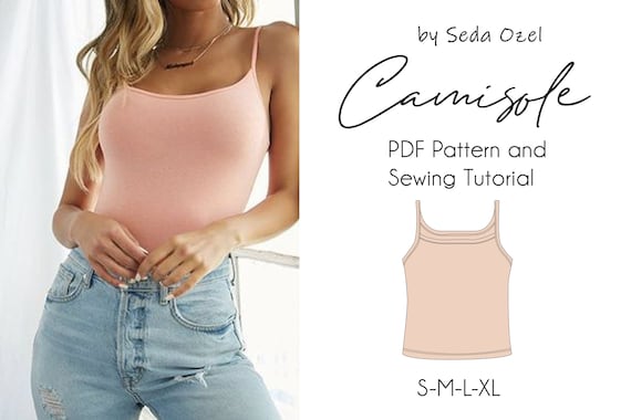 BEST Camisole PDF Sewing Pattern Sleeveless Crop Top Tank - Etsy