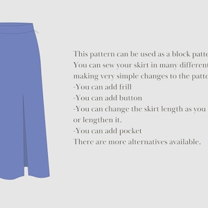 Split Tight Skirt Sewing Digital Pdf Pattern, Instant Download - Etsy