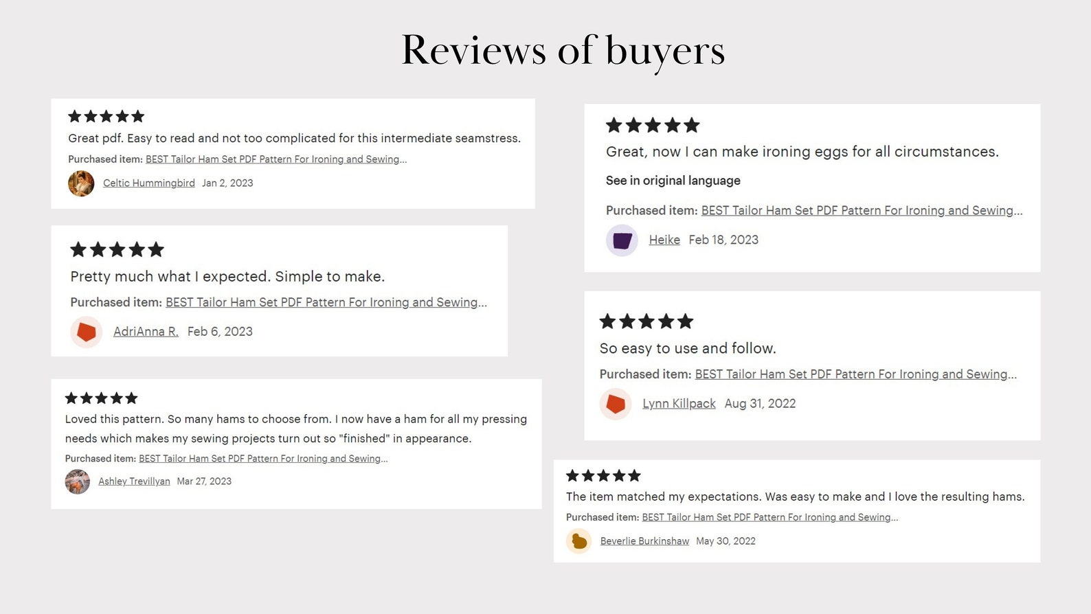 BEST Tailor Ham Set PDF Pattern, for Ironing and Sewing - Etsy