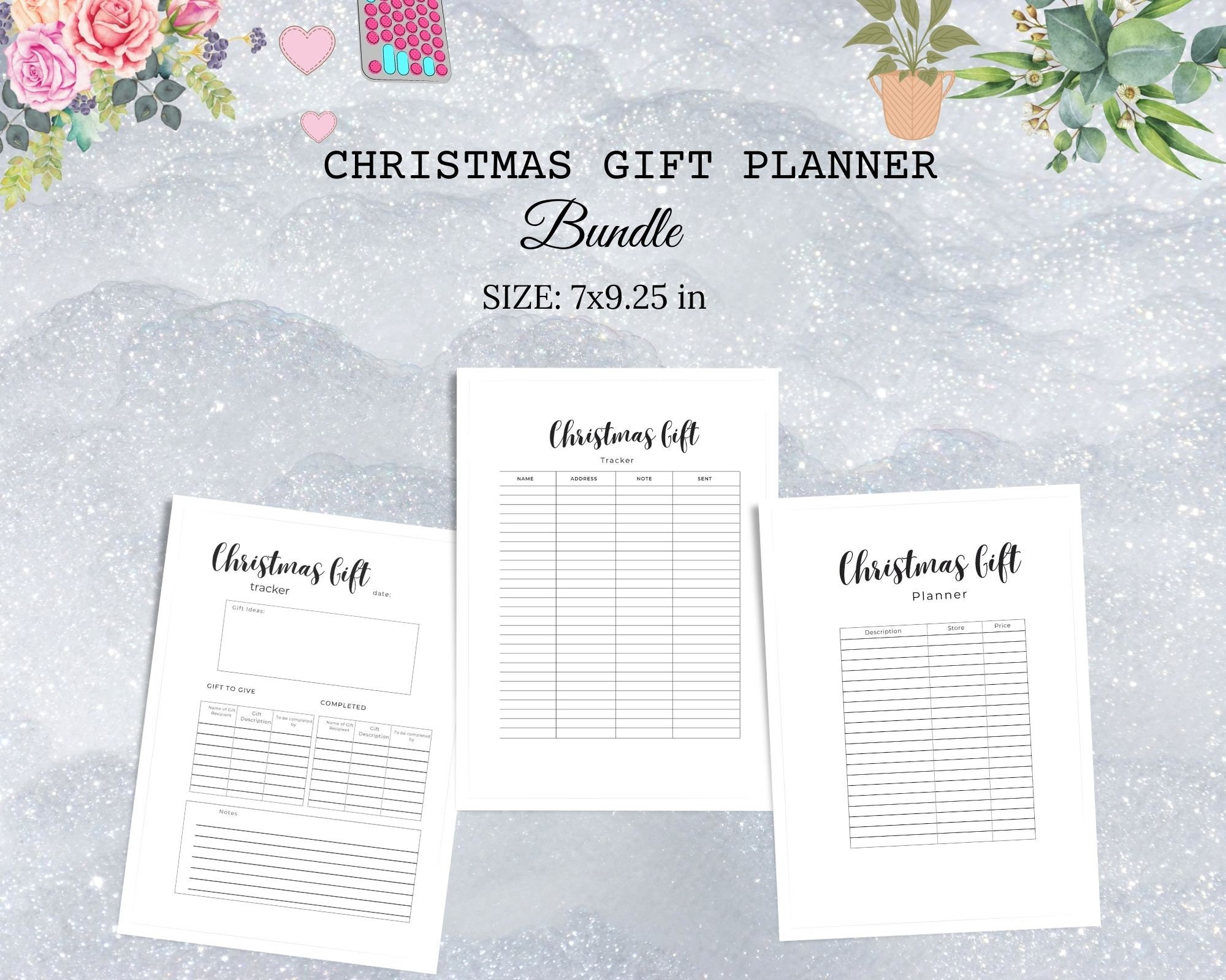 Christmas Planner Printable, Holiday Planner, Gift Budget Planner, Xmas ...