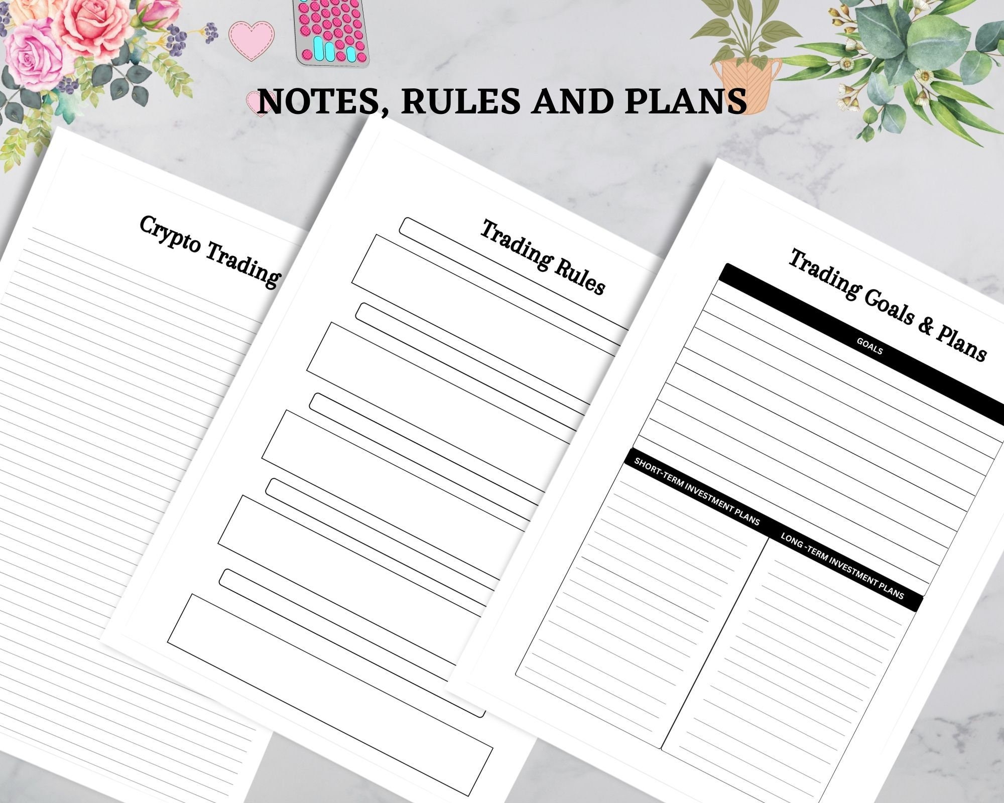 Printable Crypto Trading Journal, Cryptocurrency Purchase Ledger PDF ... Printable Crypto Trading Journal, Cryptocurrency Purchase Ledger PDF ...