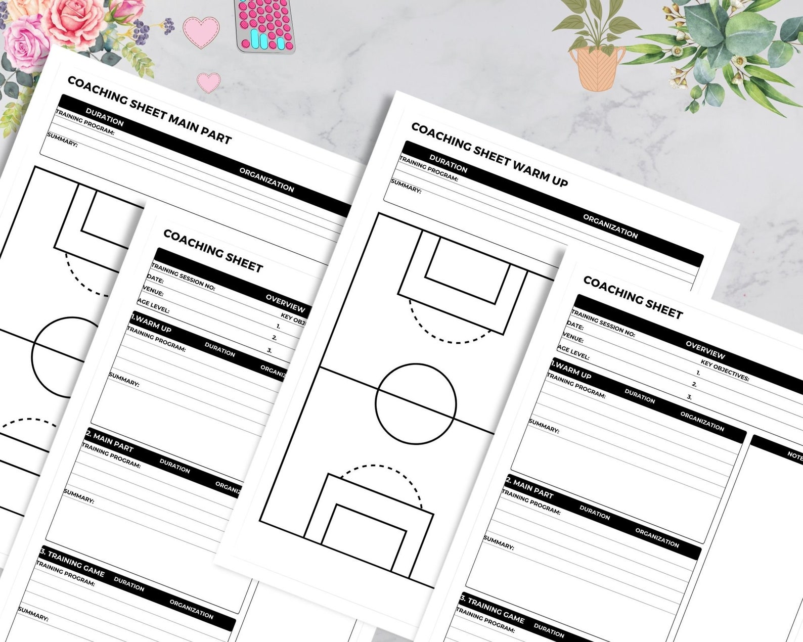 Soccer Coaching Sheet, Soccer Coach Planner, Soccer Practice Plan ...