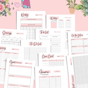 20+ Blush Pink Planner Templates, Productivity Planner Templates, Happy ...