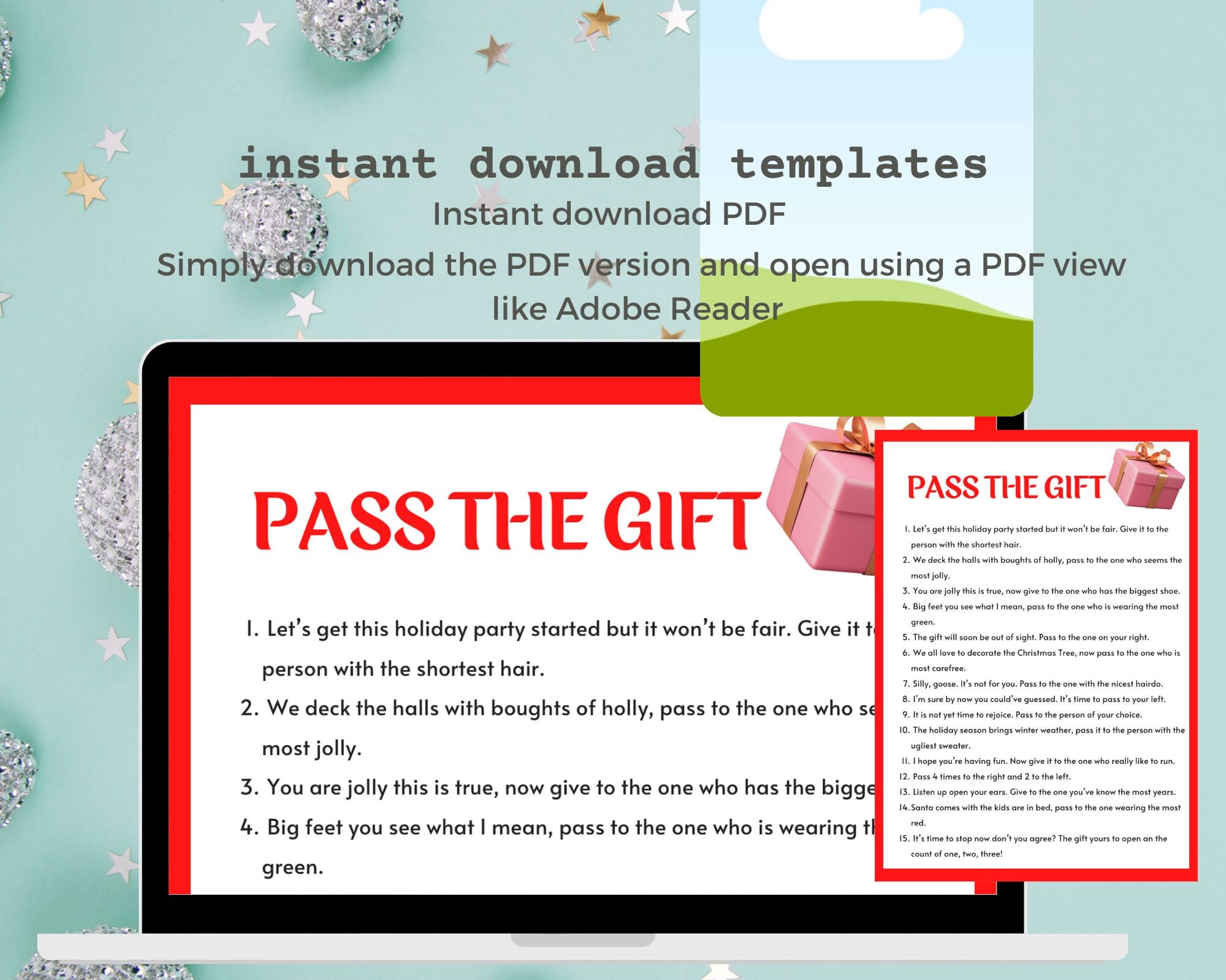 Pass the Gift Game Birthday Game Family Game Kids Games Party Games ...