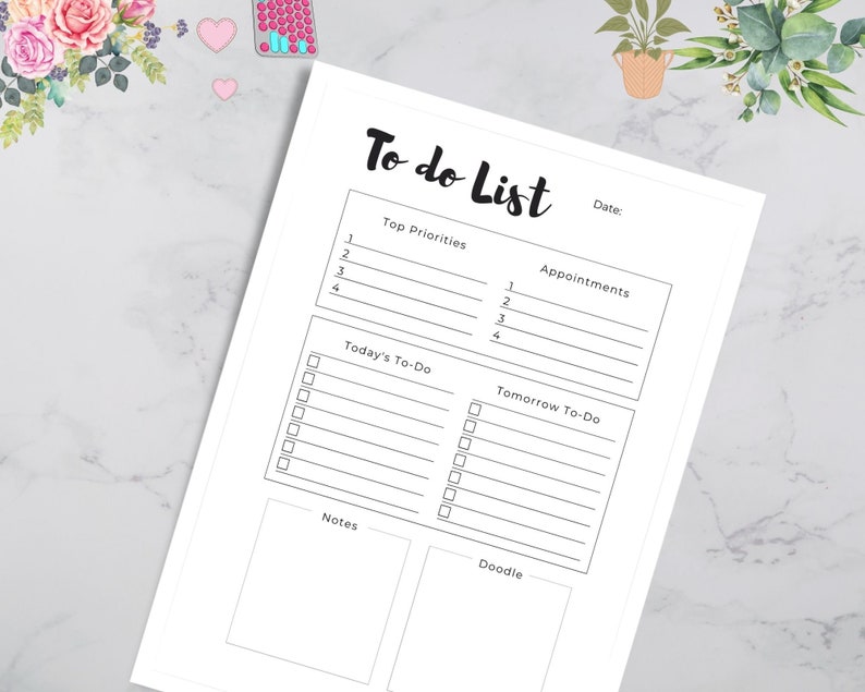 Kids to Do Chore List Daily Task Checklist Planner Time - Etsy