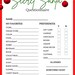 Red Secret Santa Questionnaire | Secret Santa Form | Printable Secret ...