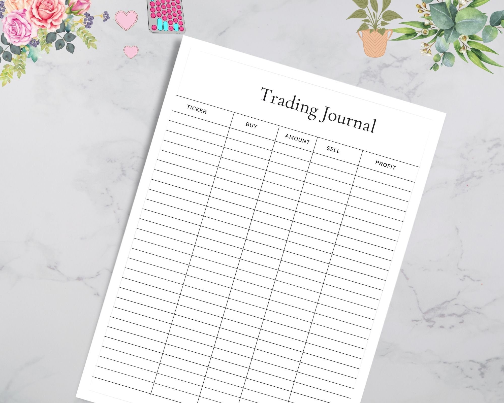 Crypto Planner Bundle, Printable Trading Tracker, Weekly Tracker ...