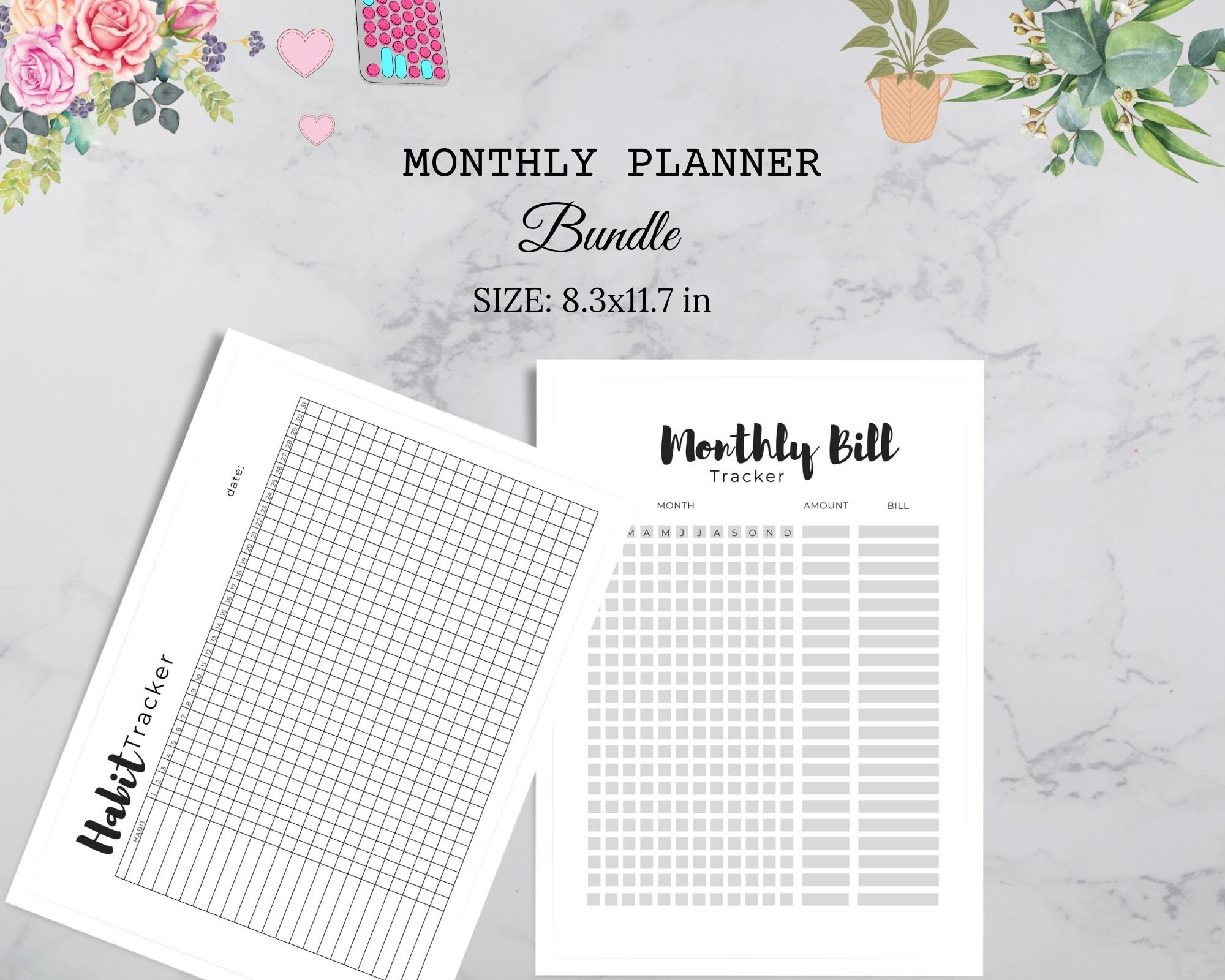 Happy Planner With Hourly Time Slots, Monthly, Weekly & Daily Organizer ...