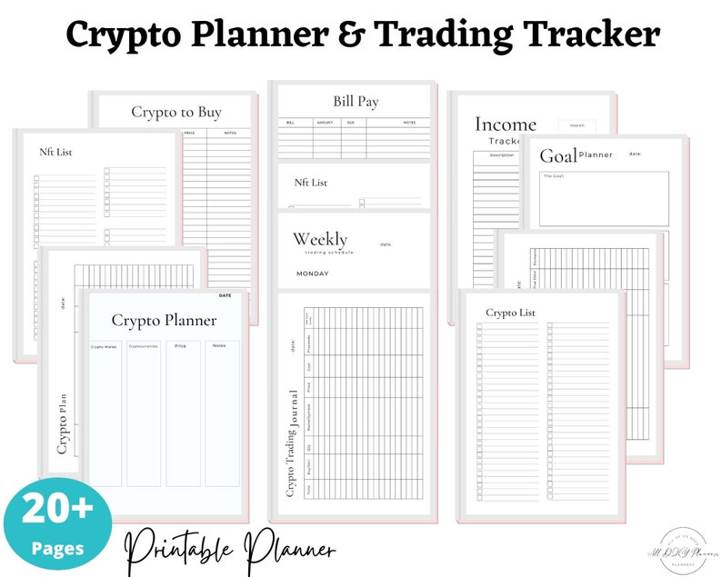 Crypto Planner Bundle, Printable Trading Tracker, Weekly Tracker ...