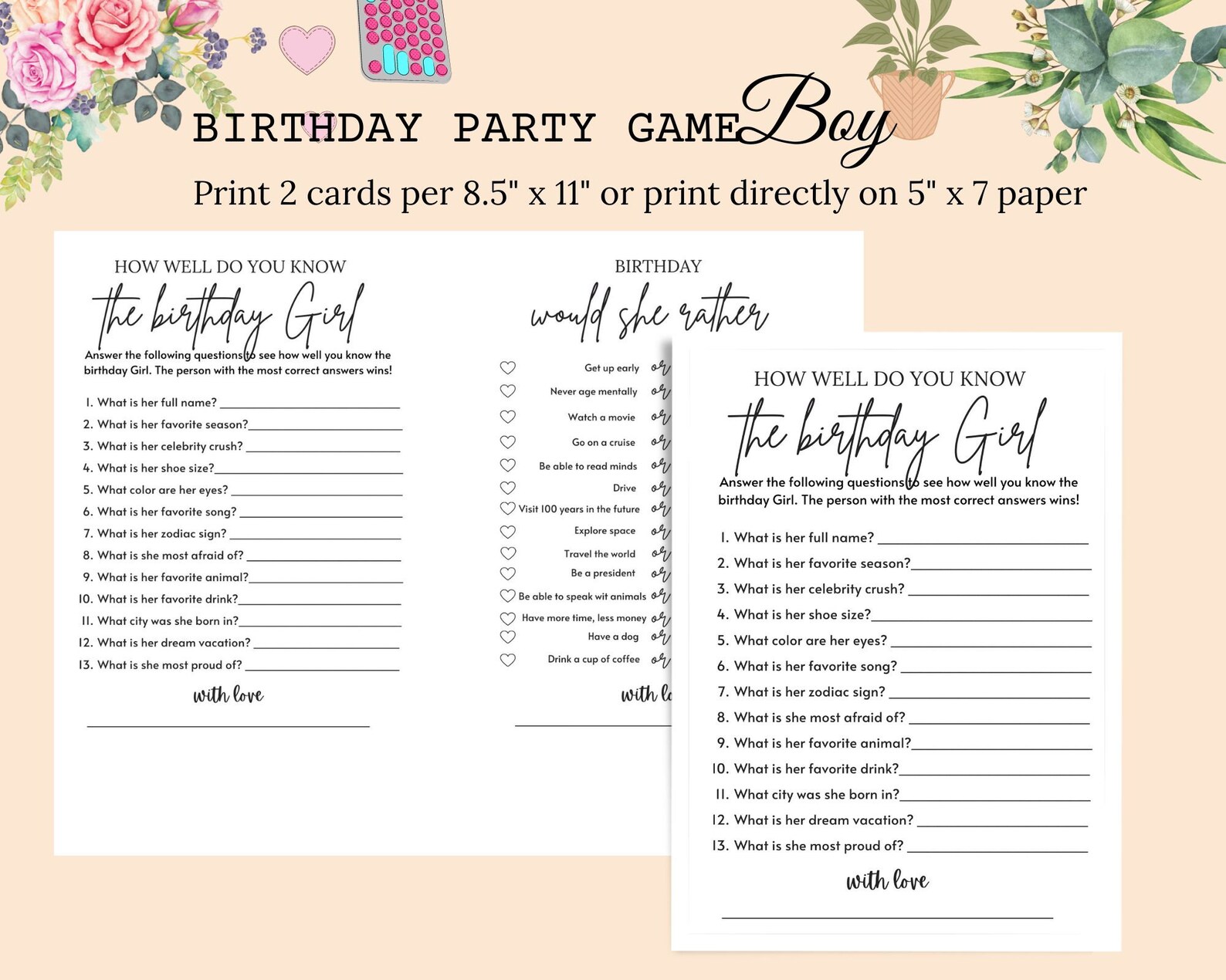 How Well Do You Know the Birthday Girl, Who Knows the Birthday Girl ...