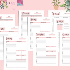 20+ Blush Pink Planner Templates, Productivity Planner Templates ...