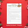 Christmas Pass the Gift Game Printable | Christmas Games | Family Games ...