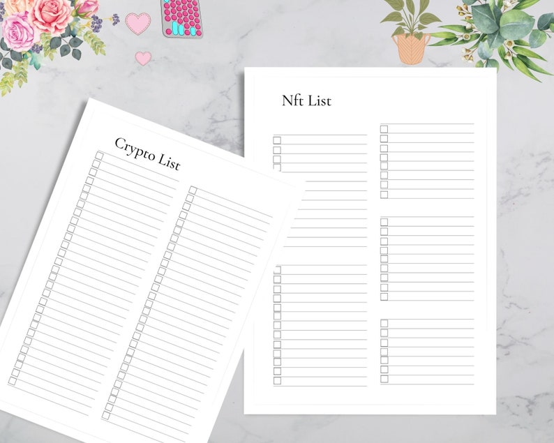 Crypto Planner Bundle, Printable Trading Tracker, Weekly Tracker ...