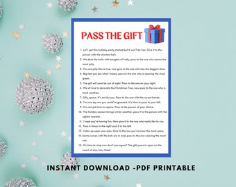 Pass the Gift Game Birthday Game Family Game Kids Games Party Games ...