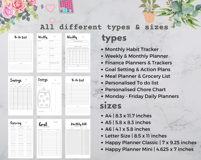 2023 Happy Planner Printable Inserts Happy Planner Bundle - Etsy 2023 Happy Planner Printable Inserts Happy Planner Bundle - Etsy