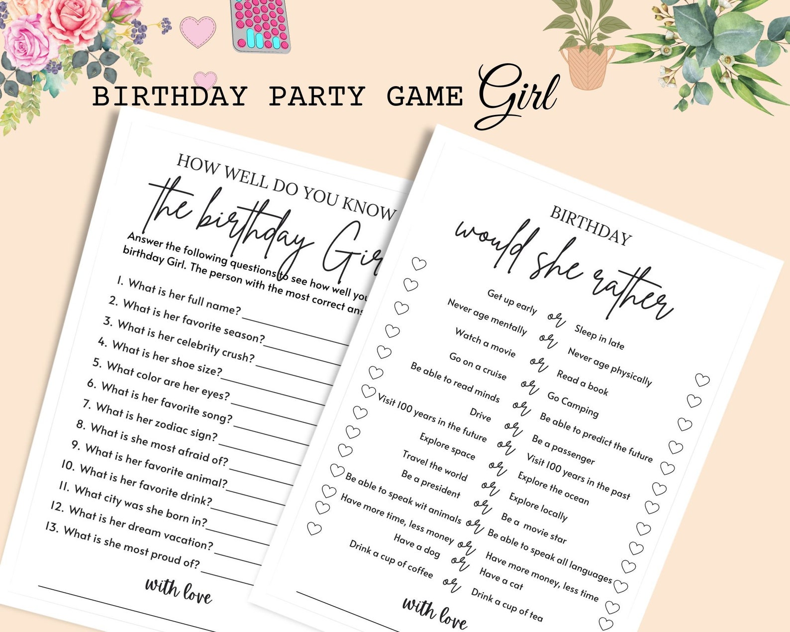 How Well Do You Know the Birthday Girl, Who Knows the Birthday Girl ...