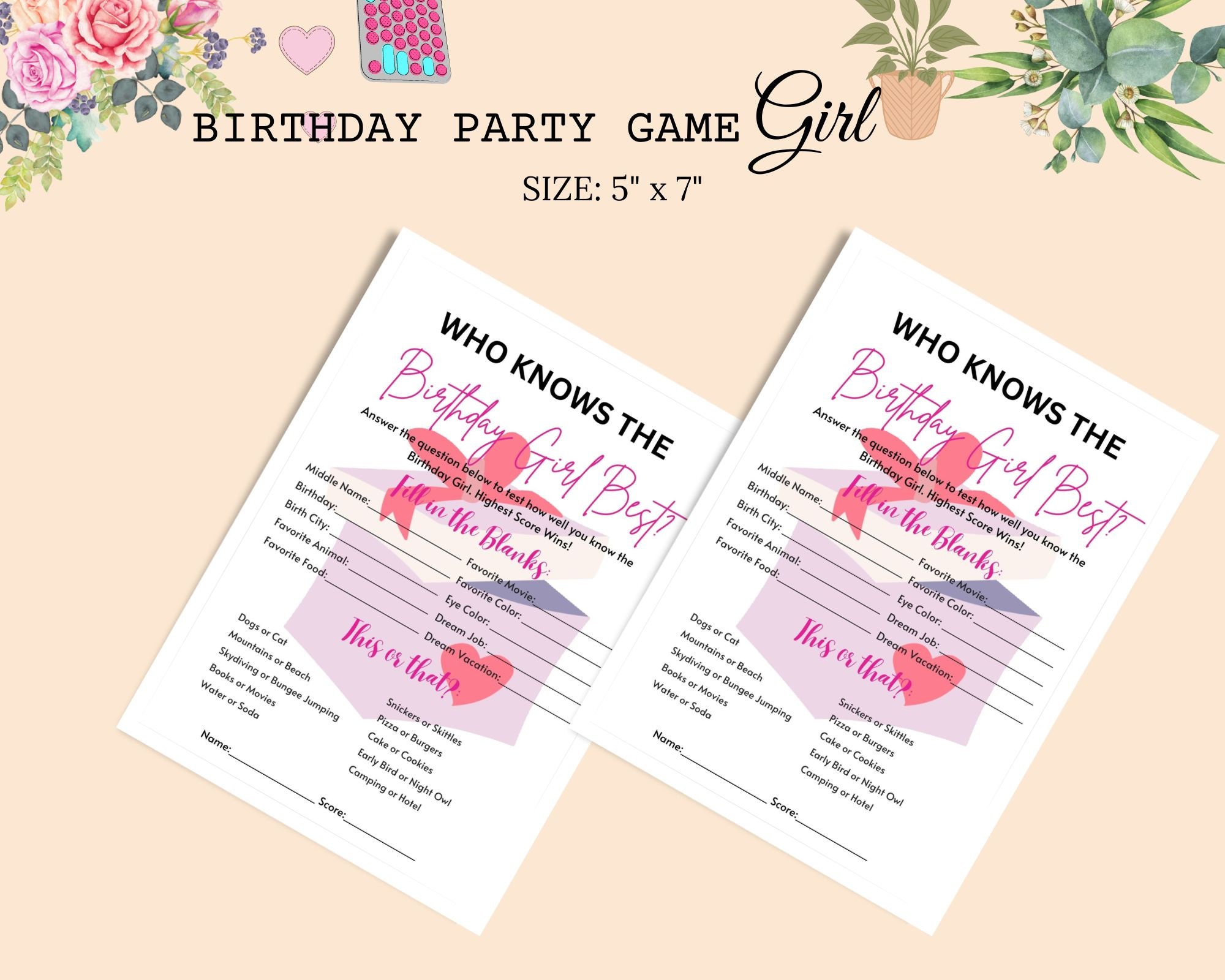 Quién conoce a la cumpleañera Mejor juego / Juegos de fiesta de ...