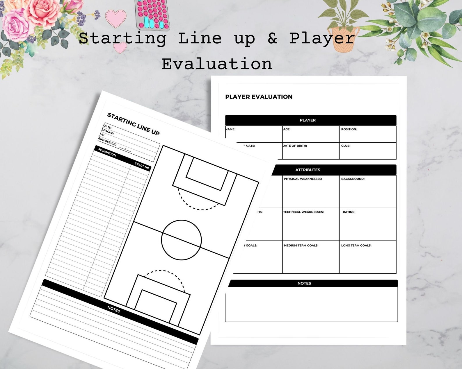 Soccer Coaching Sheet, Soccer Coach Planner, Soccer Practice Plan ...