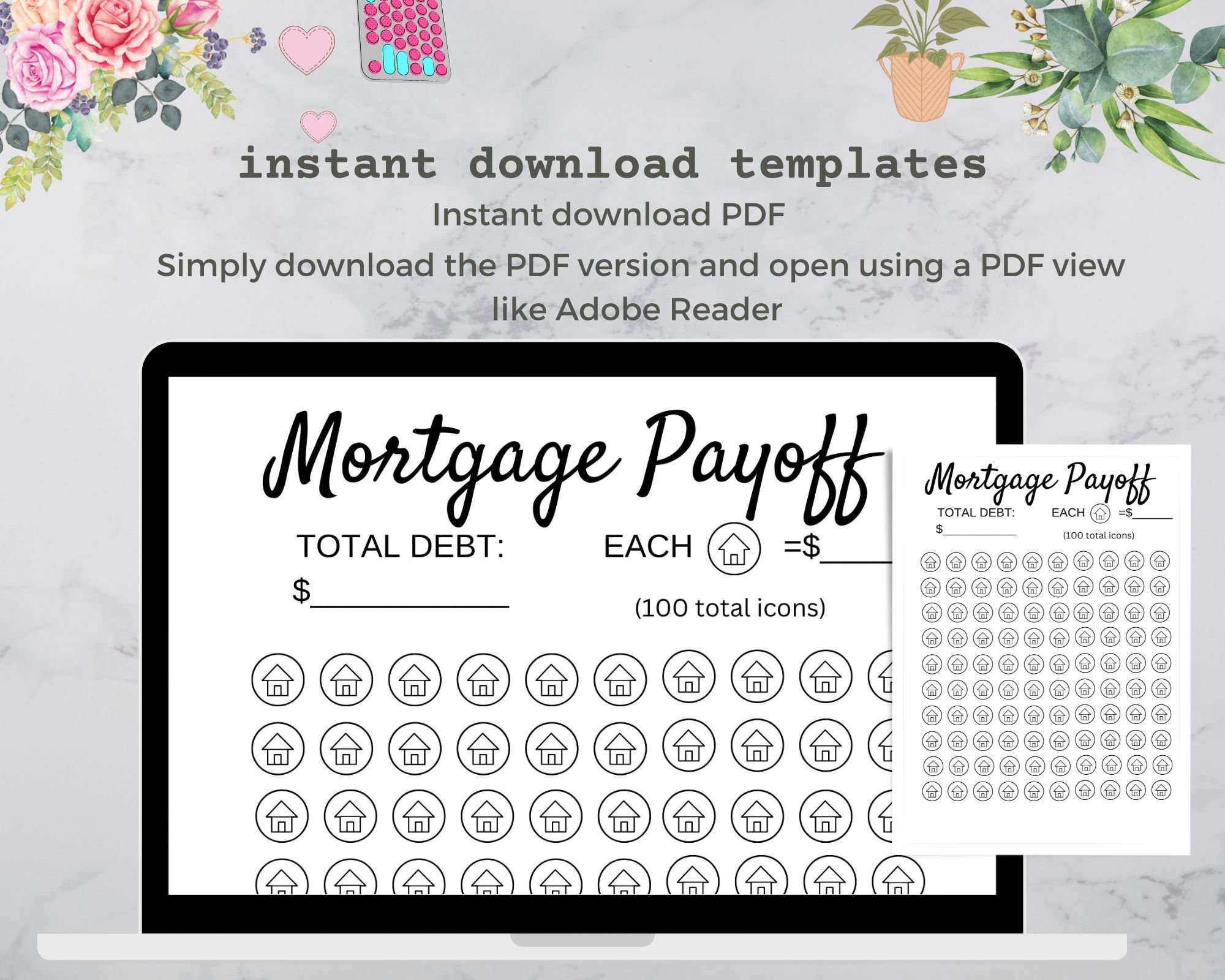 Mortgage Debt Tracker Printable Mortgage Payoff Tracker PDF - Etsy