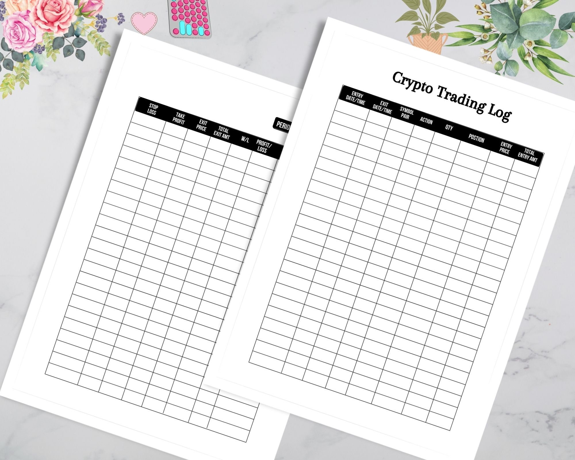 Printable Crypto Trading Journal, Cryptocurrency Purchase Ledger PDF ... Printable Crypto Trading Journal, Cryptocurrency Purchase Ledger PDF ...