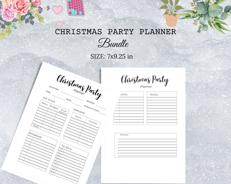 Christmas Planner Printable, Holiday Planner, Gift Budget Planner, Xmas ...