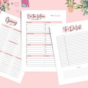 20+ Blush Pink Planner Templates, Productivity Planner Templates ...
